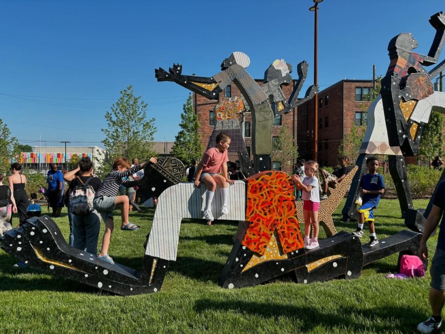 Brian McCutcheon's Sculptures for Charles McGee Park at The Sheperd in ...